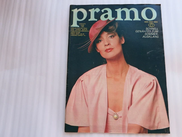 DDR PRAMO PRAKTISCHE Mode + Schnittmuster 7/1980 - Sommer Kleid Jacke ...