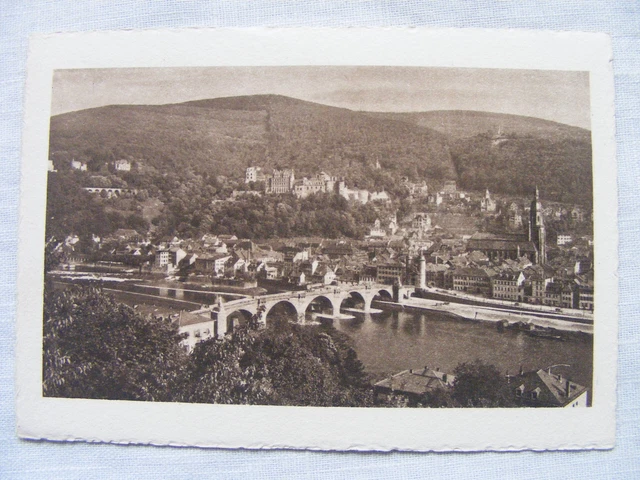 POSTKARTE ANSICHTSKARTE BADEN-WÜRTTEMBERG kleinformat alt Heidelberg ...