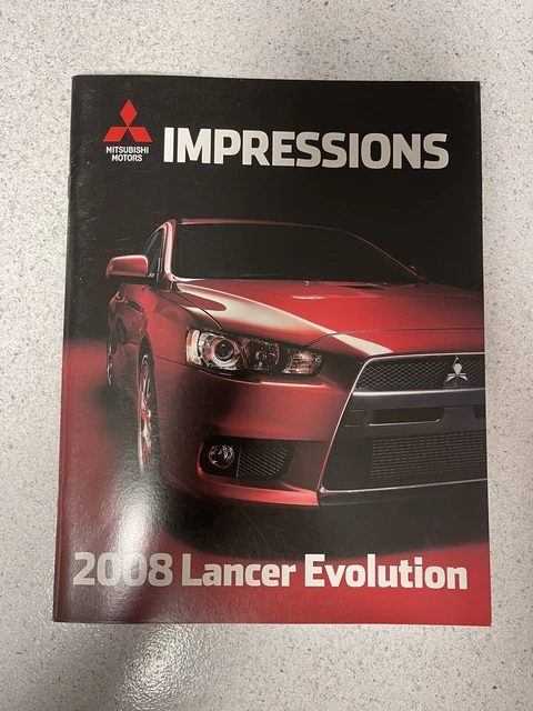 2008 MITSUBISHI LANCER Evo 10 Evolution X brochure MINT. Free Shipping ...