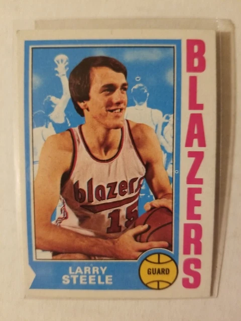 1974-75 TOPPS BASKETBALL Card - #21 Larry Steele - Portland ...