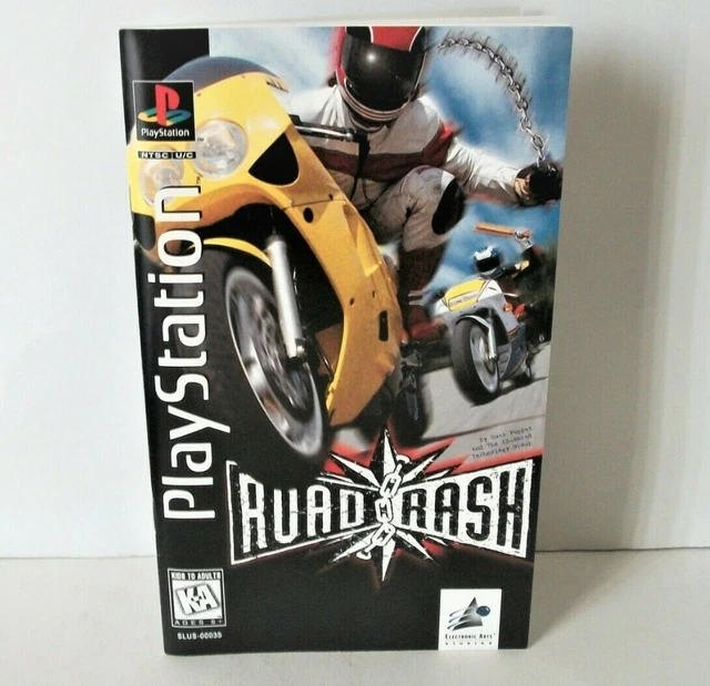 ROAD RASH PS1 Longbox Manual Only NO GAME Sony PlayStation 1 Long Box ...