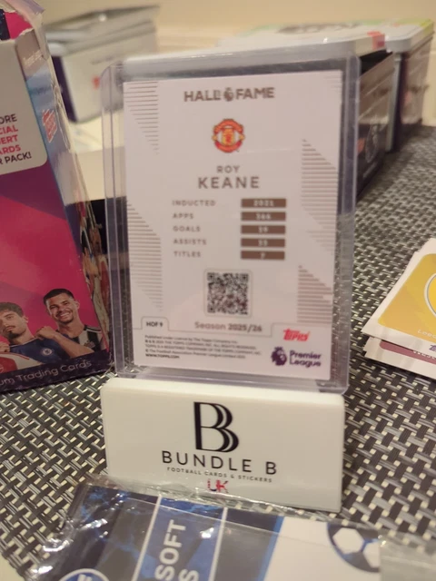 TOPPS PREMIER LEAGUE 2025/26 - Roy Keane - Hall Of Fame Insert - Man ...