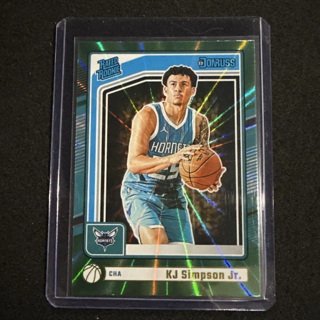 2024-25 PANINI DONRUSS KJ Simpson Jr. RC #247 Rated Rookie Holo Laser ...