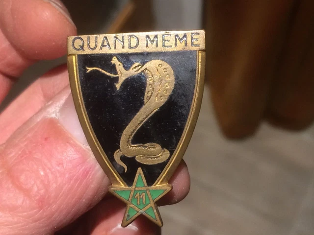 INSIGNE PUCELLE QUAND MEME 11 REGIMENT DES CHASSEURS D'AFRIQUE EUR 4,90 ...
