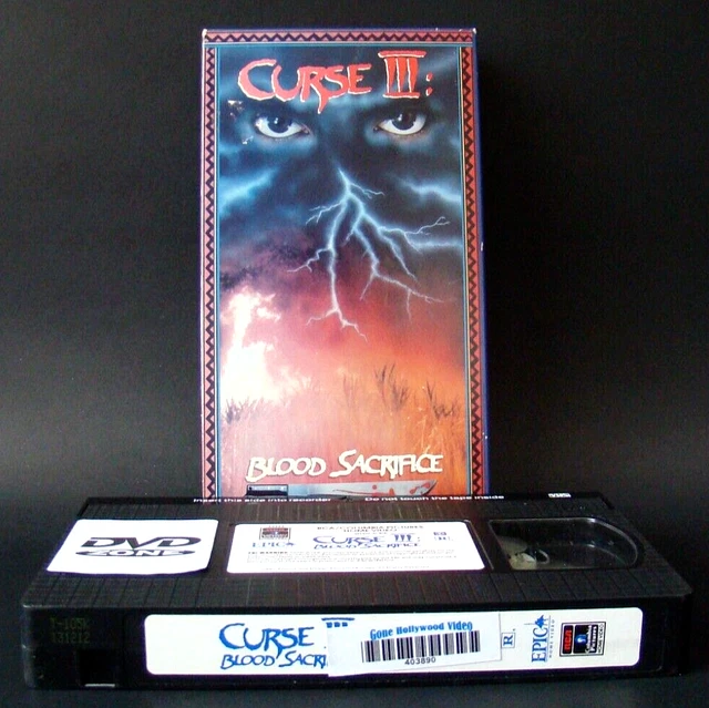 CURSE III: BLOOD Sacrifice VHS 1990 Sci-Fi Horror Film Very Rare HTF ...