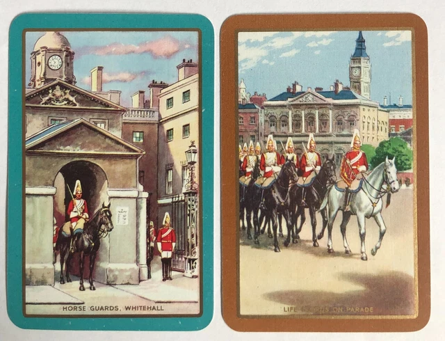 VINTAGE RETRO ART Swap Playing Cards English Horse Guards Marching ...