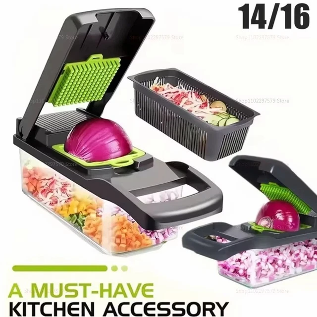 VEGETABLE CHOPPER SALAD Fruit Mandolin Slicer Food Dicer Cutter Peeler ...