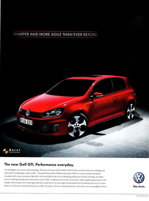 VOLKSWAGEN GOLF GTI Original Australian A4 Print Ad Circa 2011 EUR 17 ...