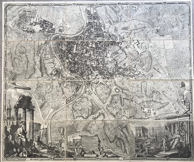 PIANTA DI ROMA di Giambattista Nolli EUR 420,00 - PicClick IT
