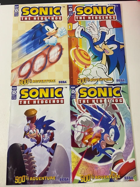 Sonic The Hedgehog 900th Adventure Nm A B C And D Ensemble De Variantes