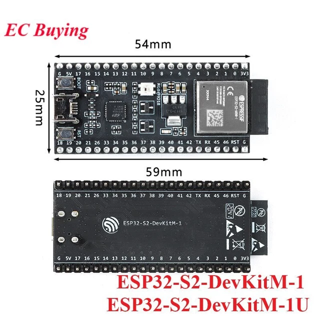 ESP32-S2-DEVKITM-1/1U DEVELOPMENT BOARD ESP32-S2-MINI-1/1U WiFi ...