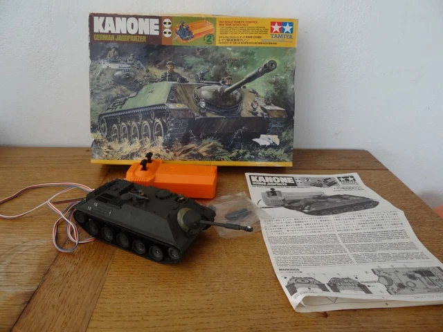 RARE BOITE DE Maquette Tamiya German Jagdpanzer Kanone Remote Contrôle ...
