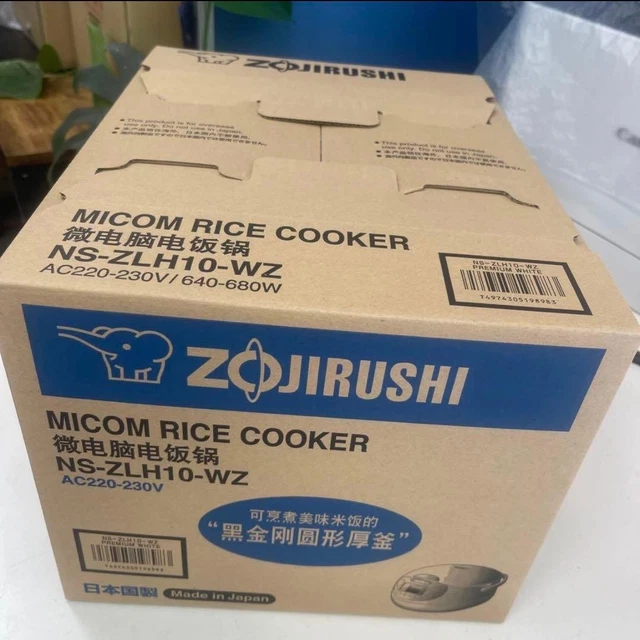 ZOJIRUSHI 220-230V RICE Cooker NS-ZLH10-WZ White 1L ‎680 W New From ...