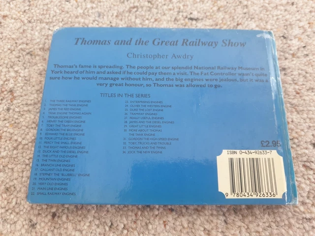 THOMAS THE TANK Engine And Great Railway Show Christopher Awdry Series ...