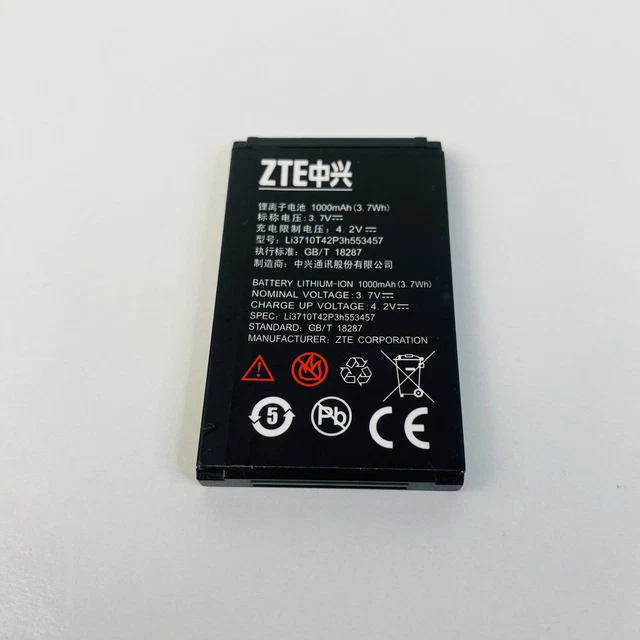 GENUINE ZTE TELSTRA Easy Call 3 Battery Li3710T42P3h553457 1000mAh ...