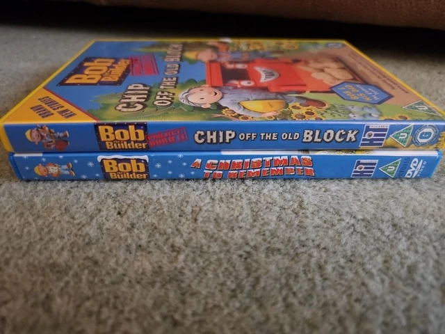BOB THE BUILDER Chip Off The Old Block, Bob's White Christmaz Dvds £1. ...