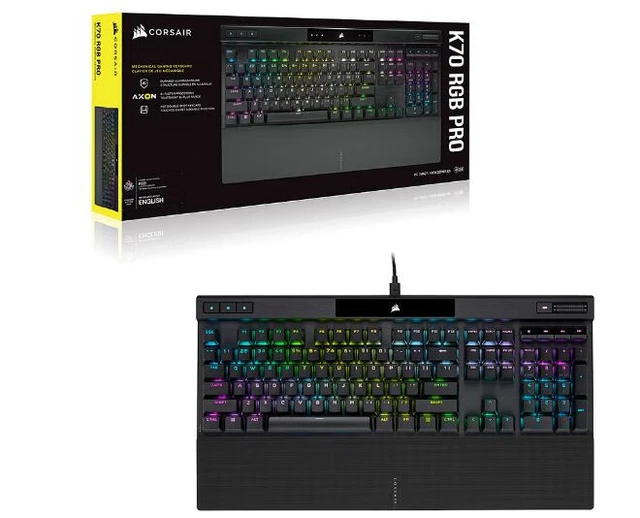 CORSAIR K70 RGB PRO Mechanical Gaming Keyboard, Backlit RGB LED, CHERRY ...