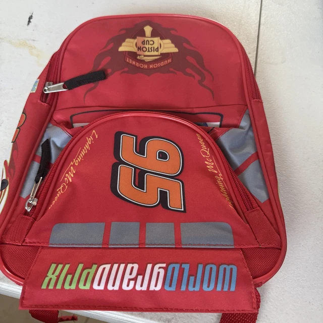 DISNEY PIXAR CARS Lightning Mcqueen 95 Kids Car Shaped Backpack Grand ...