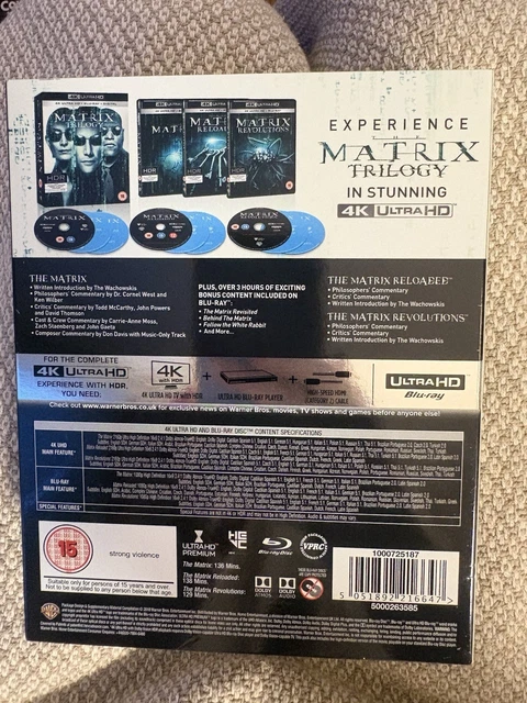 THE MATRIX TRILOGY (4K UHD Blu-ray/Blu-ray) £17.75 - PicClick UK