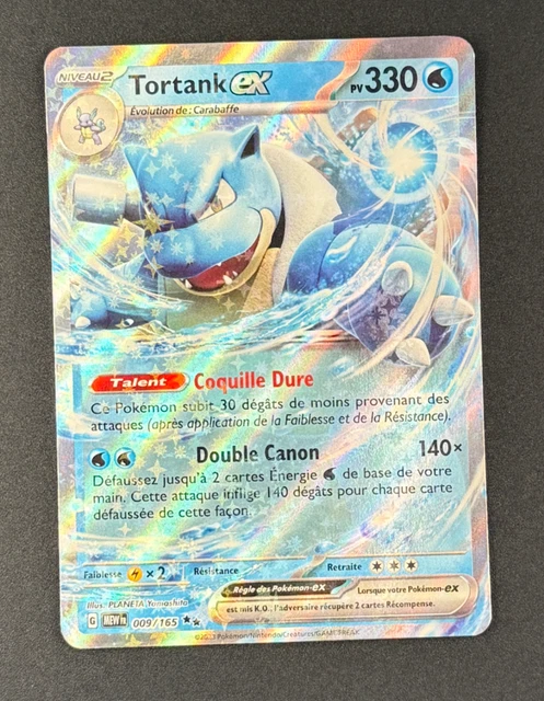 TORTANK EX 009/165 Carte Pokemon Mew 151 Ev03.5 Near-Mint/Mint EUR 1,00 ...