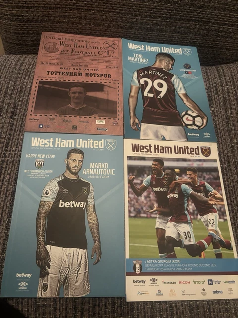 4 WEST HAM Football Programme £6.52 - PicClick UK