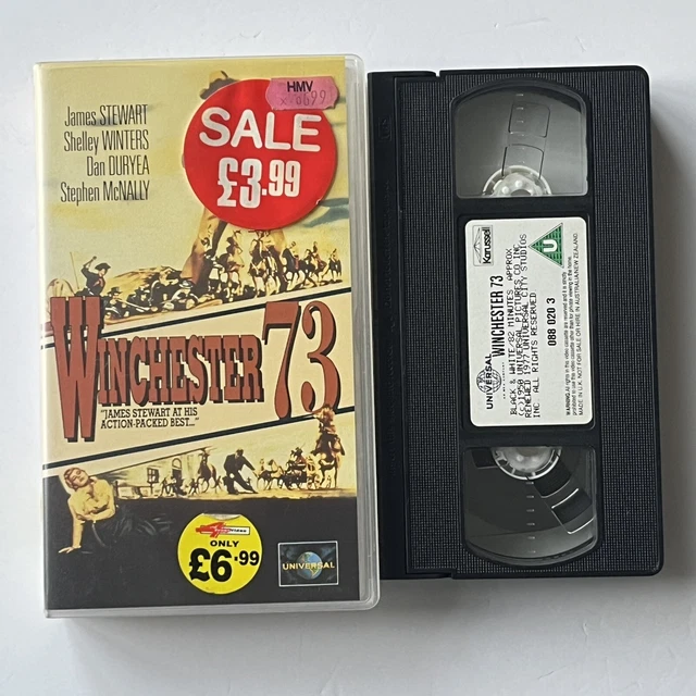 WINCHESTER 73 (1950) VHS Western Movie starring James Stewart & Shelley ...