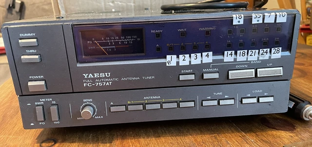 YAESU FC-757AT SINTONIZZATORE antenna radio prosciutto automatico e ...