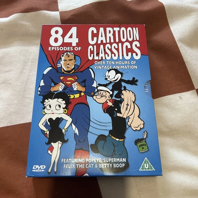 84 CARTOON CLASSICS [DVD BOX SET] Superman Betty Boop Popeye Felix Cat ...