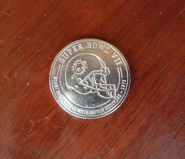 2001 NFL BUDWEISER Super Bud Coins / Super Bowl VII / Dolphins vs ...