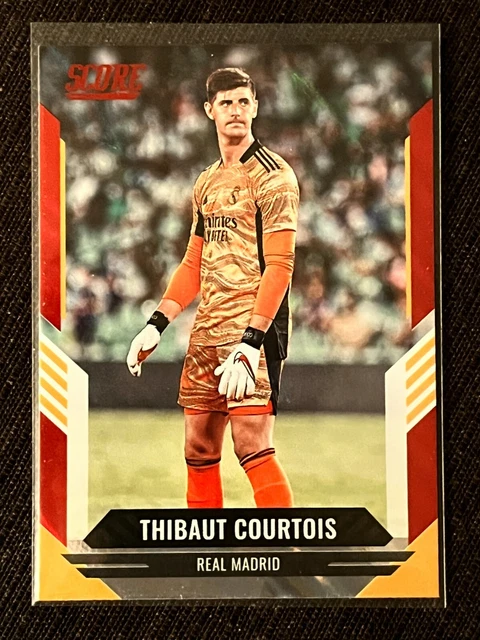 PANINI SCORE SOCCER Trading Card Thibaut Courtois Real Parallel Red ...