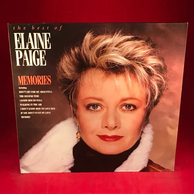 LP VINYLE BRITANNIQUE Memories The Best Of Elaine Paige 1987 Hits I ...
