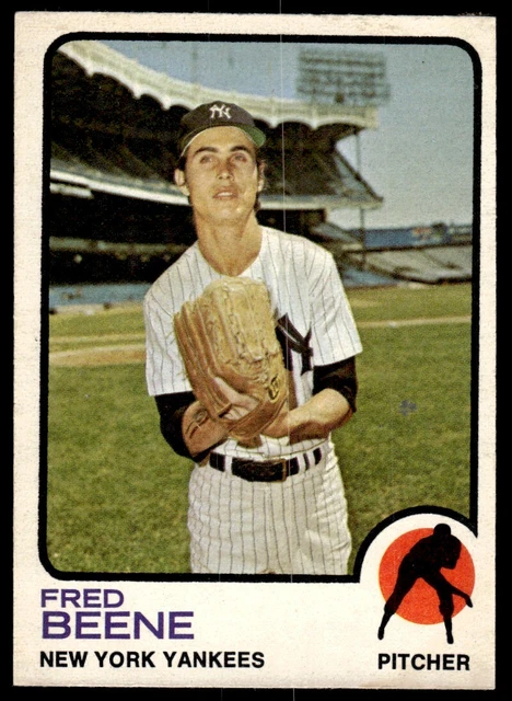 CARTE DE BASEBALL 1973 O-Pee-Chee New York Yankees #573 Fred Beene ...