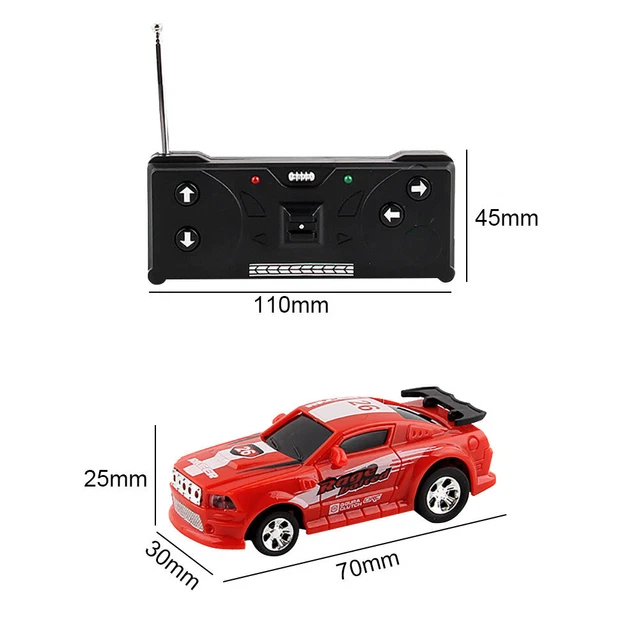 COKE CAN MINI Cans RC Car with Roadblocks Plastic RC Car Car Model for ...