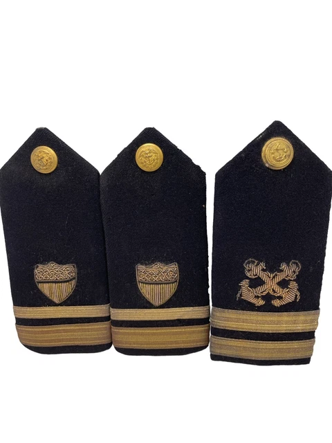 US COAST GUARD Epaulets USCG Lieutenant Commander LTC O-4 Shoulder £18. ...