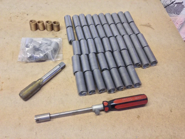 Cross Inserts 58and Unc Helicoil Thread Repair Kit Tap Inserts And Driver V £5057 Picclick Uk