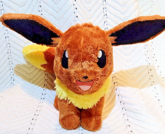 BUILD A BEAR Pokemon Eevee Plush Stuffed Animal 16" No Sound Nintendo ...