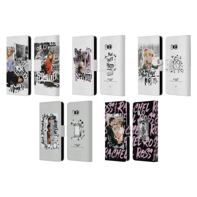 OFFICIAL FRIENDS TV Show Doodle Art Leather Book Wallet Case For Htc ...