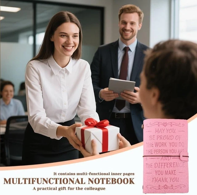 COWORKER APPRECIATION GIFT Inspirational Journal Leather Notebooks for ...