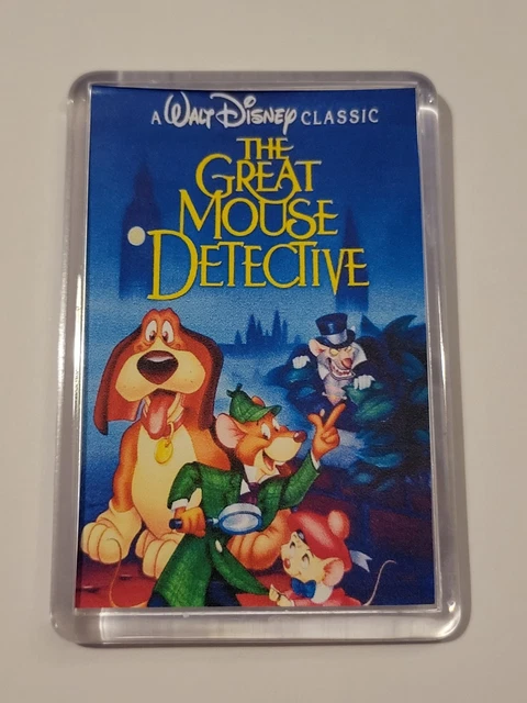 WALT DISNEY THE Great Mouse Detective Acrylic Fridge Magnet 1986 Val ...
