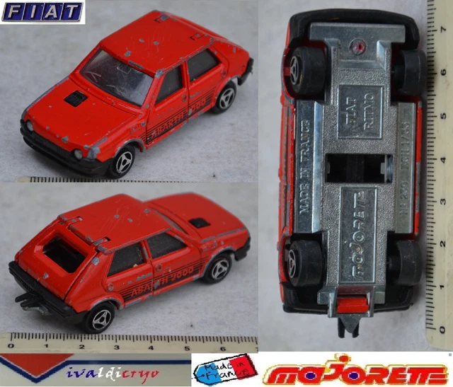 FIAT RITMO ABARTH rouge 90' Majorette n°239 france vintage 1/53 environ ...