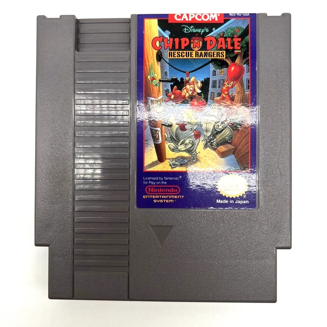 CHIP 'N DALE Rescue Rangers - OEM Authentic Nintendo NES Game Tested ...
