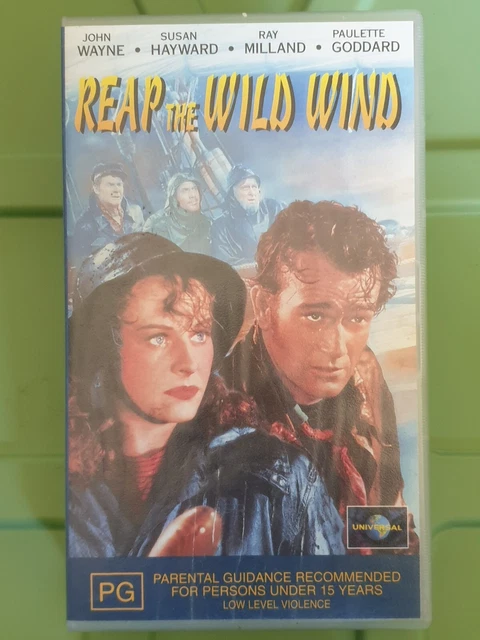 REAP THE WILD Wind Vhs 1942 John Wayne Watched Works Great. EUR 9,56 - PicClick IT