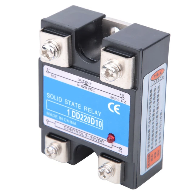 SOLID STATE RELAY DC DC SSR Input 3-32VDC Load 5-220VDC Control Relay ...