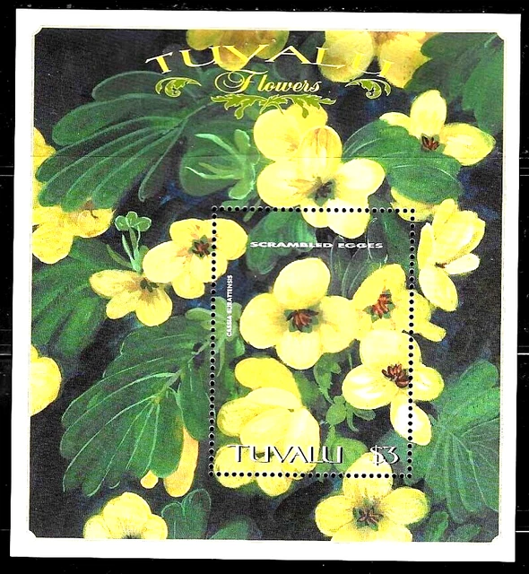 #8336 TUVALU FLORA Flowers Orchids Yv Bl 69 Mnh £2.27 - PicClick UK