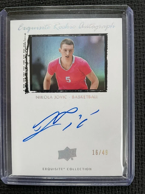 AUTOGRAPHE RECRUE EXQUIS 2022 Upper Deck Goodwin Champions Nikola Jovic ...