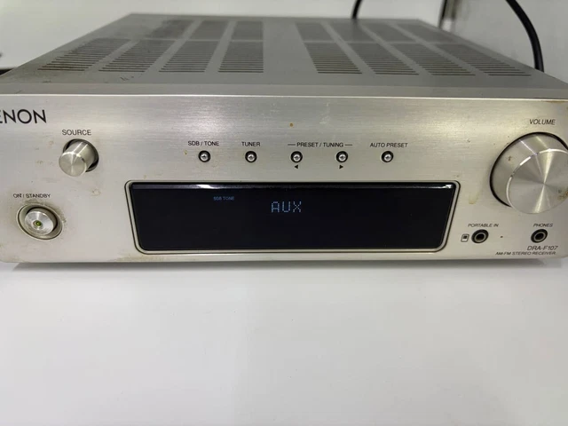 DENON DRA-F107 RÉCEPTEUR Stéréo 65W x2 AM/FM Phono USB Testé Japon ...