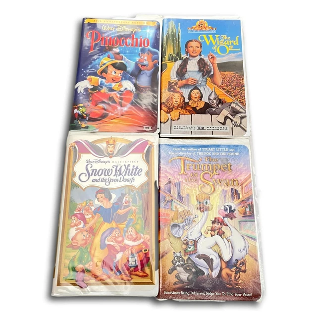 CHILDRENS VHS MOVIE Lot 10 Princess Goblin Snow White Pinocchio Trumpet ...