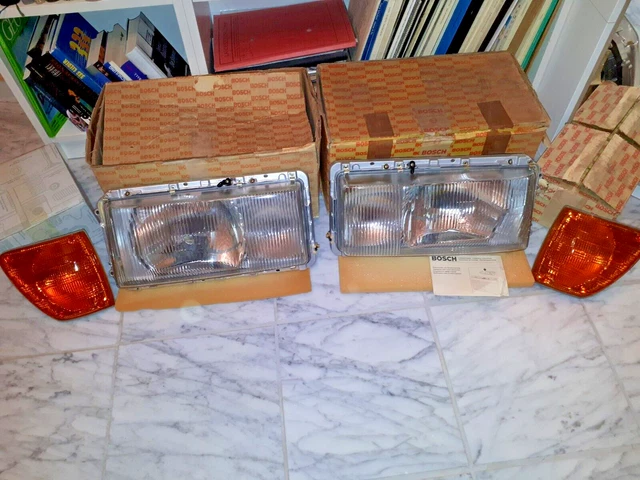 NEW MERCEDES W116 main headlights set L+R EURO indicator headlights OEM ...