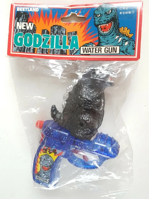 GODZILLA BEETLAND RARE vintage water gun pistol plastic Japan unused ...