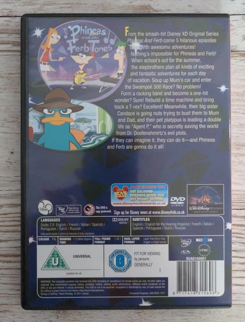 PHINEAS AND FERB: The Fast and the Phineas DVD (2011) Dan Povenmire ...